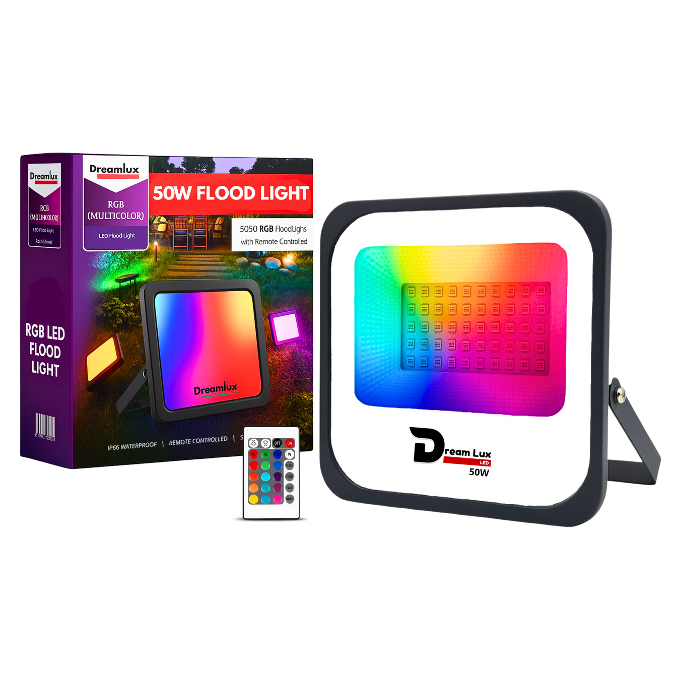 Dreamlux 50W Best 5050 RGB Light Outdoor Down Chock LED Flood, Decorat