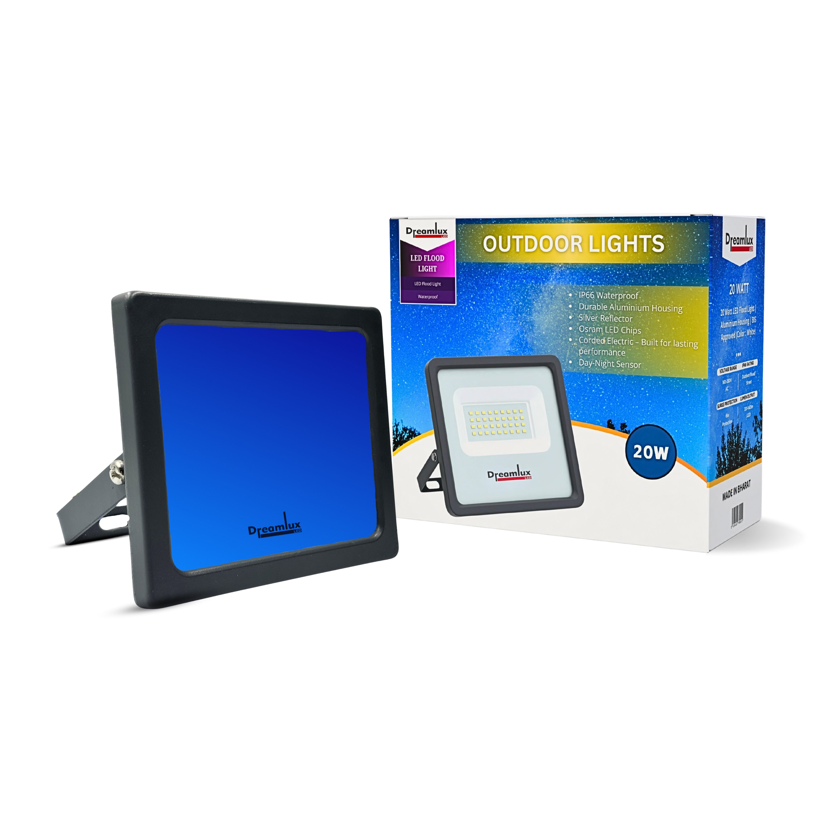 Dreamlux 20W LED Flood Light | IP66 Waterproof Indoor & Outdoor Focus